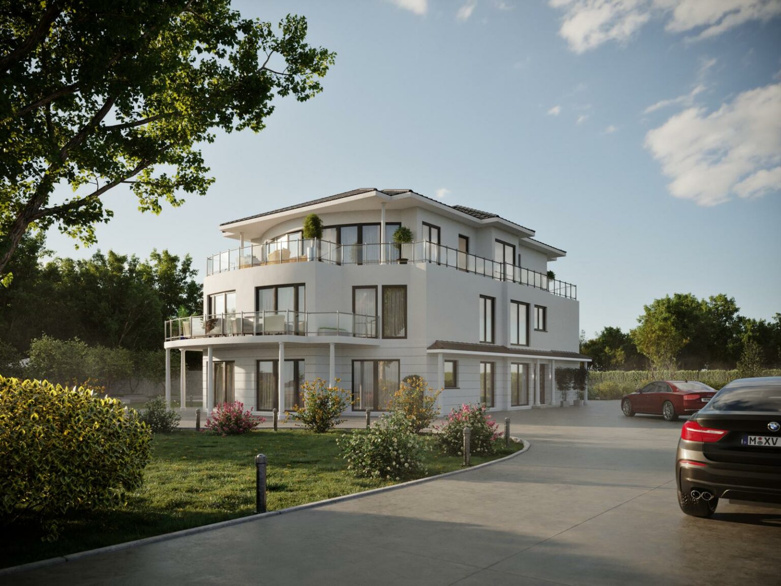 Mehrfamilienhaus Grundriss: 620 qm, 6 Wohnungen | AUREA